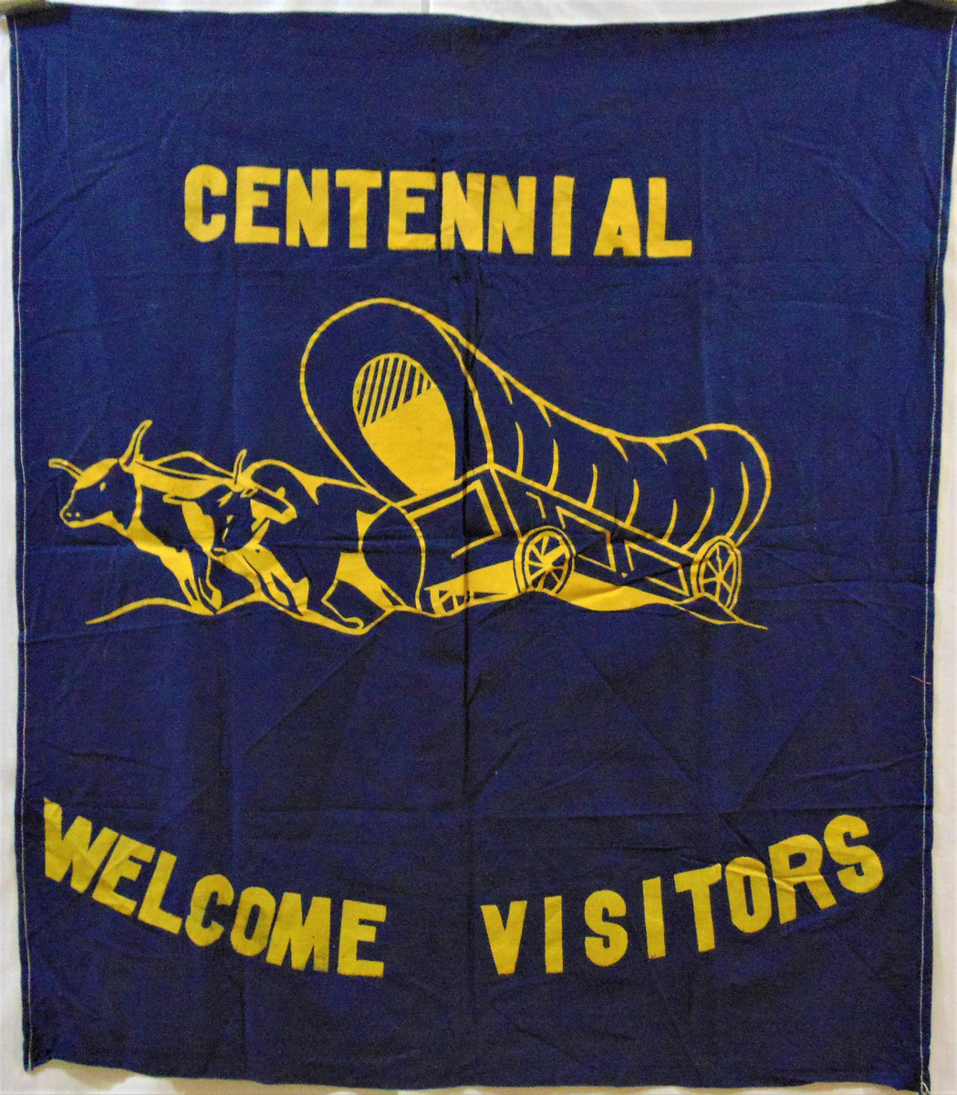 Vintage Welcome Visitors Flag – Vintage Flags