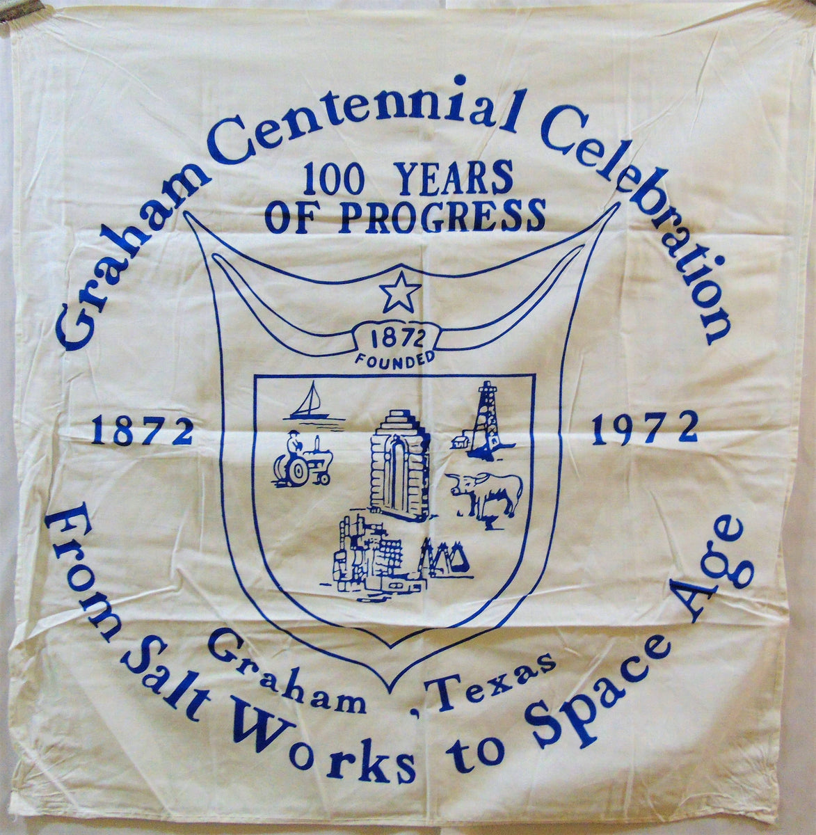 Vintage Graham Texas Centennial Flag – Vintage Flags